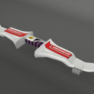 Pink Ranger Power Bow / Ptera Arrow Pepakura Pattern - Etsy