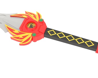 Yellow Ranger Power Daggers Pepakura Pattern - Etsy