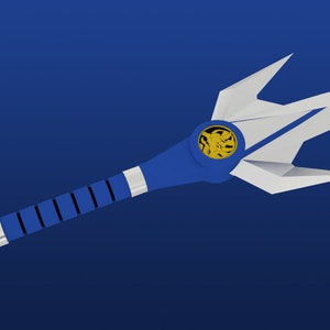 Blue Ranger Power Lance Pepakura Pattern - Etsy