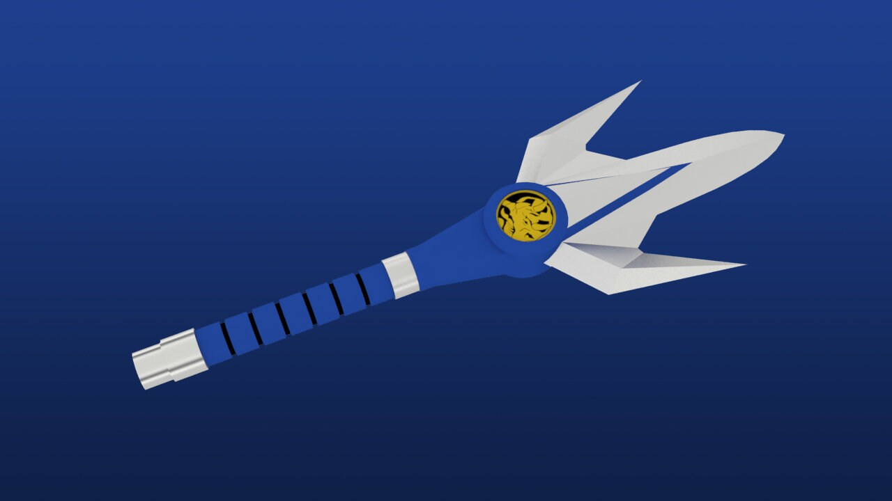 Blue Ranger Power Lance Pepakura Pattern - Etsy
