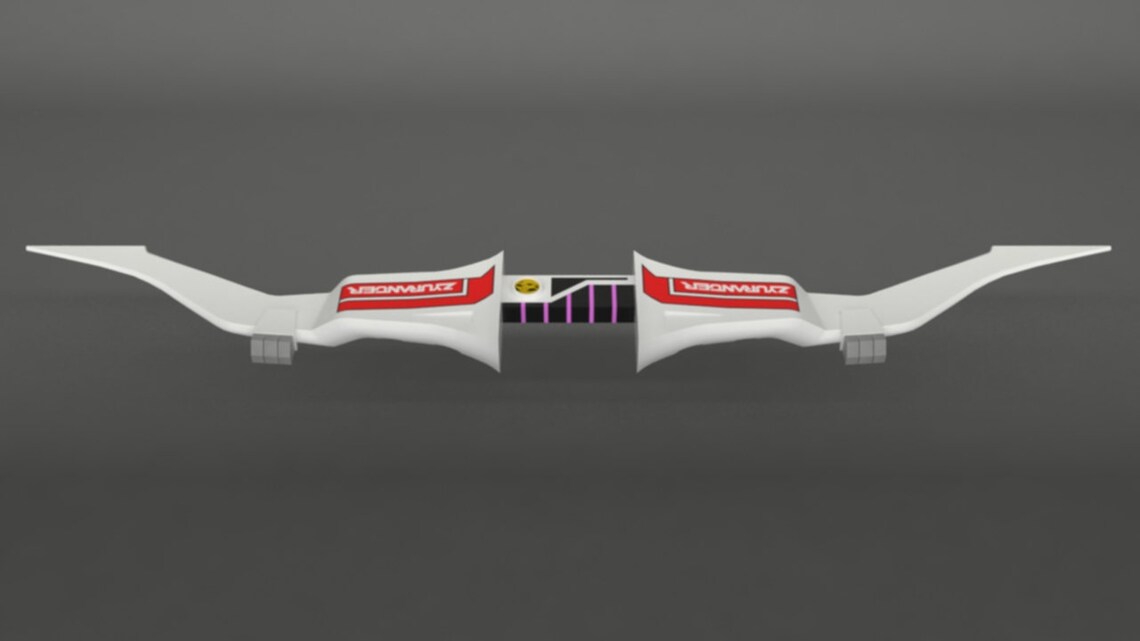 Pink Ranger Power Bow / Ptera Arrow Pepakura Pattern - Etsy