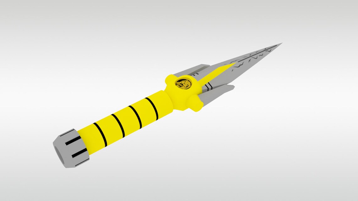Yellow Ranger Power Daggers Pepakura Pattern - Etsy