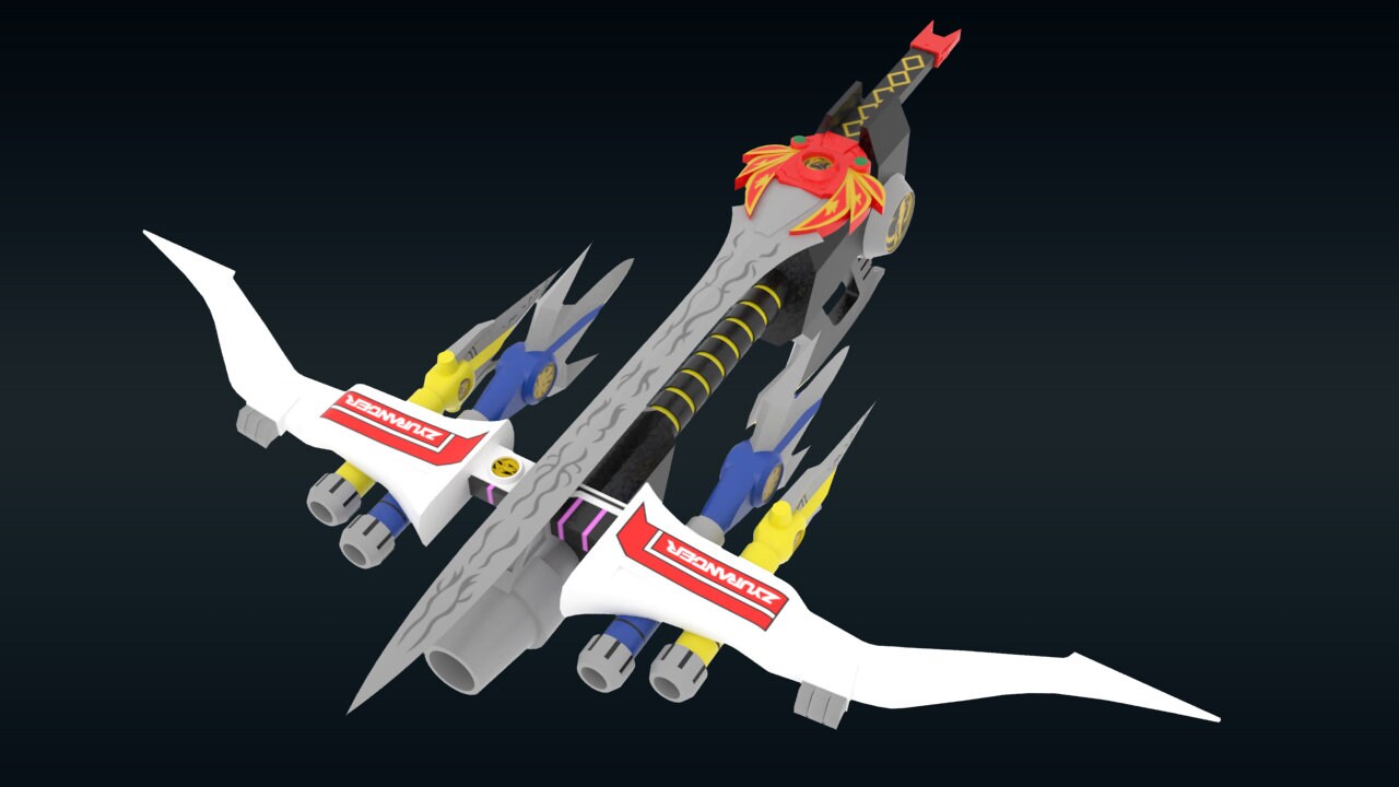 Power Rangers Power Blaster / Howling Cannon Pepakura Pattern - Etsy