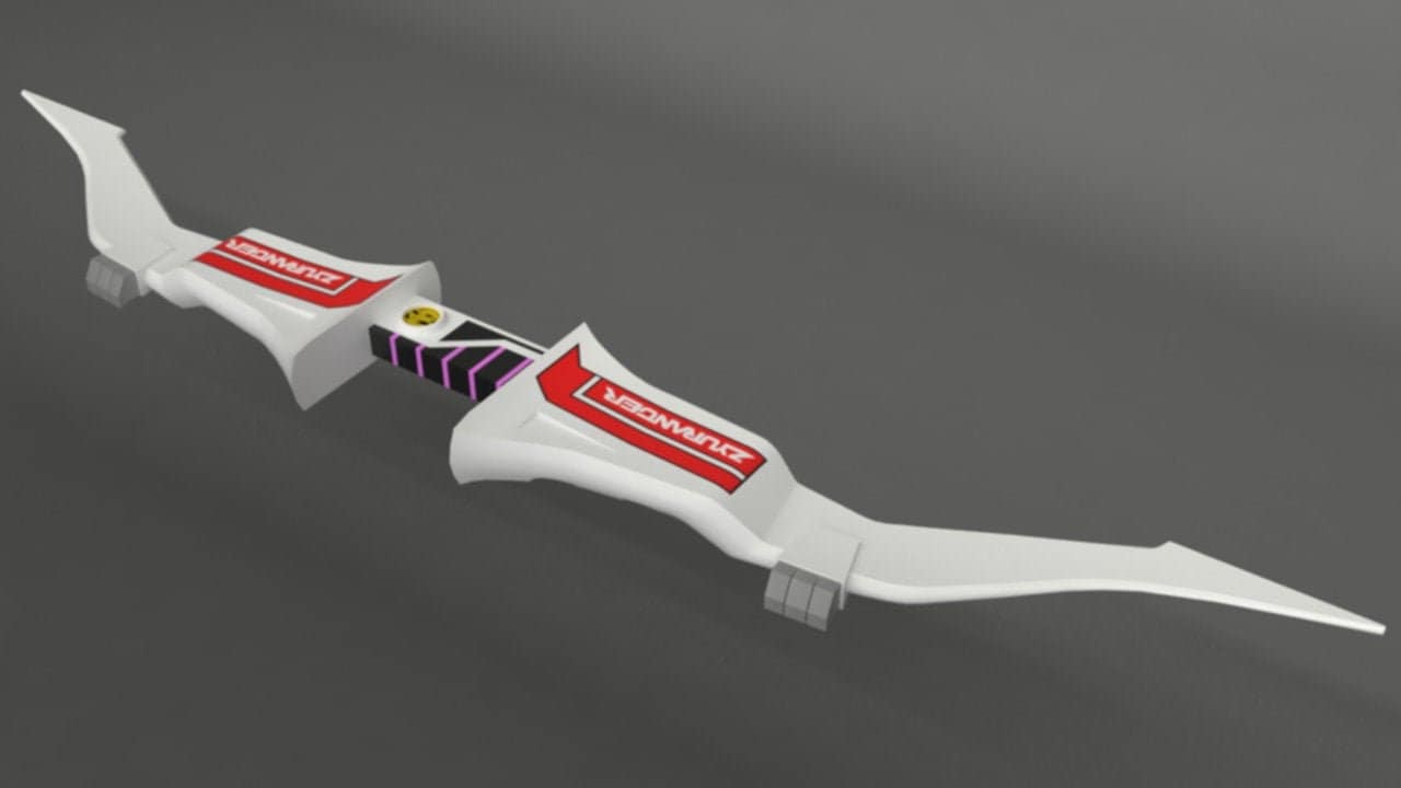 Pink Ranger Power Bow / Ptera Arrow Pepakura Pattern - Etsy