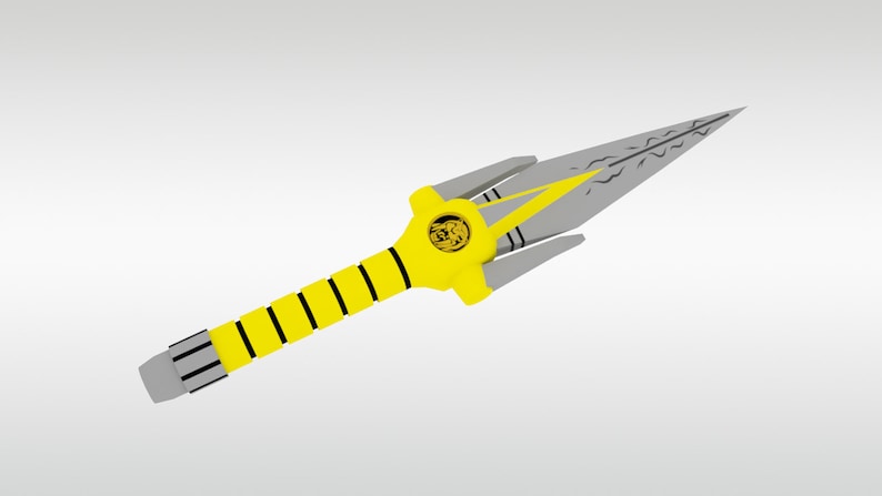 Yellow Ranger Power Daggers Pepakura Pattern - Etsy