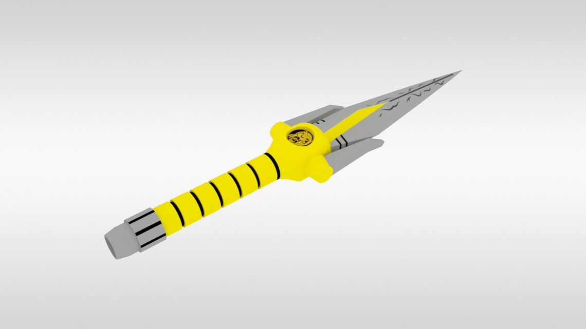 Yellow Ranger Power Daggers Pepakura Pattern - Etsy