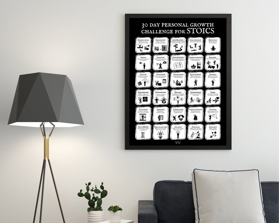 Daily Stoic Exercises Monthly Challenge of Stoicism Personal - Etsy