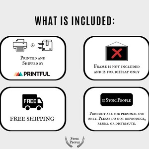 Stoicism Teachings Monthly Stoic Poster, Monthly Stoic Board Practical ...