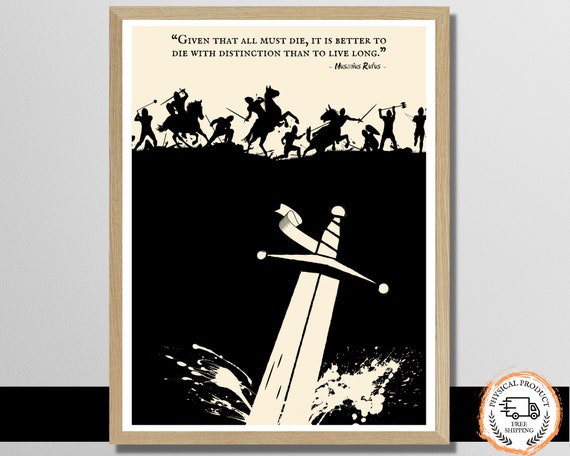 Musonius Rufus Quote Print Stoicism Art Poster to Die With - Etsy