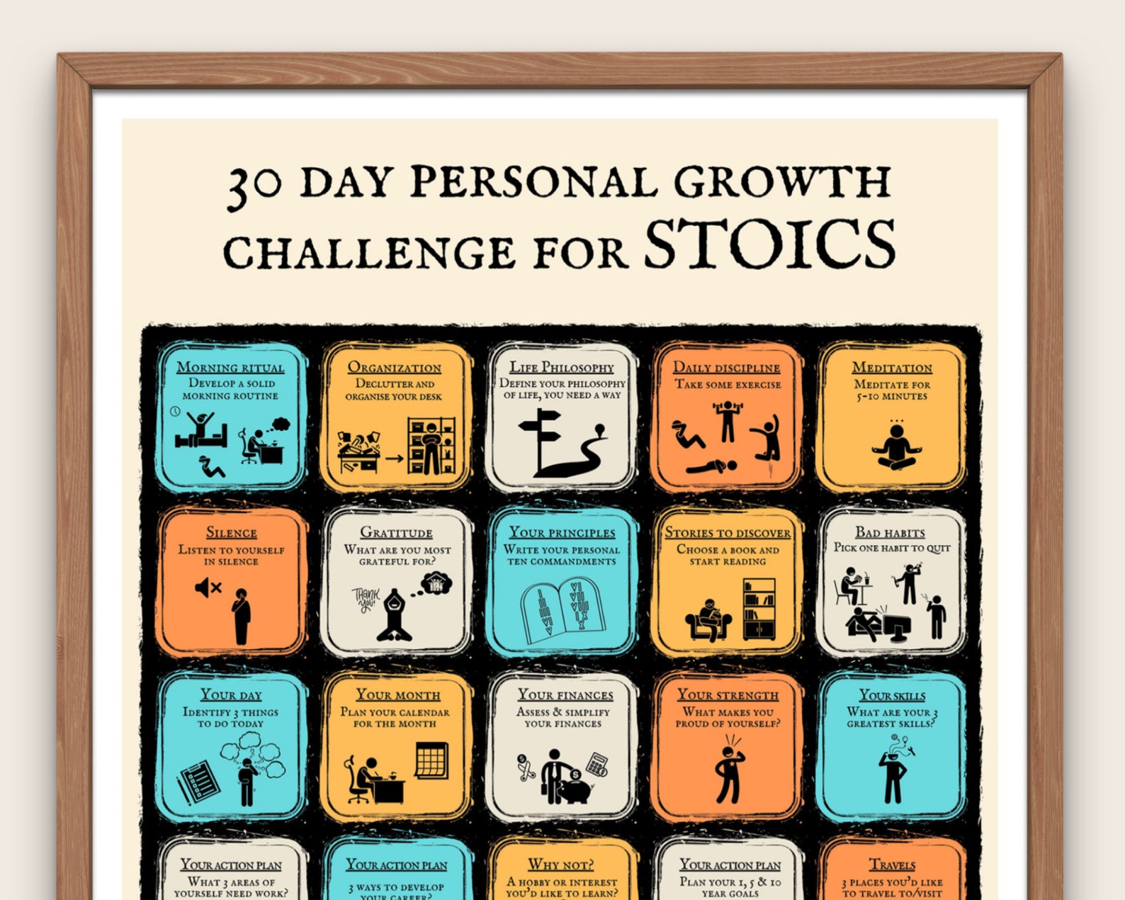 Monthly Training of Daily Stoic Exercises 30 Day Personal - Etsy
