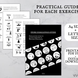 Stoic Exercises Poster: Personal Growth Board (printable PDF) - Etsy