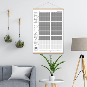 Customized Memento Mori My Life in Weeks Calendar Print With Magnetic ...