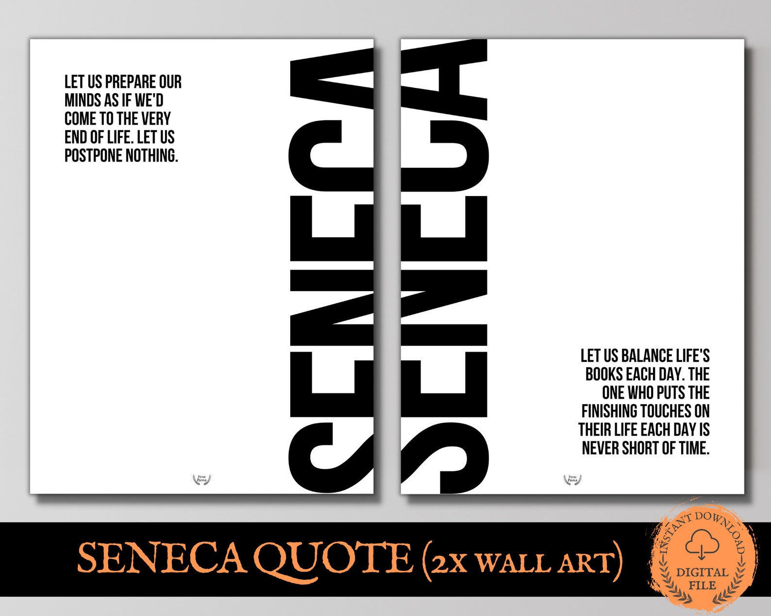 Seneca Quote Poster Seneca Home Decor Seneca Stoic Wall Print - Etsy
