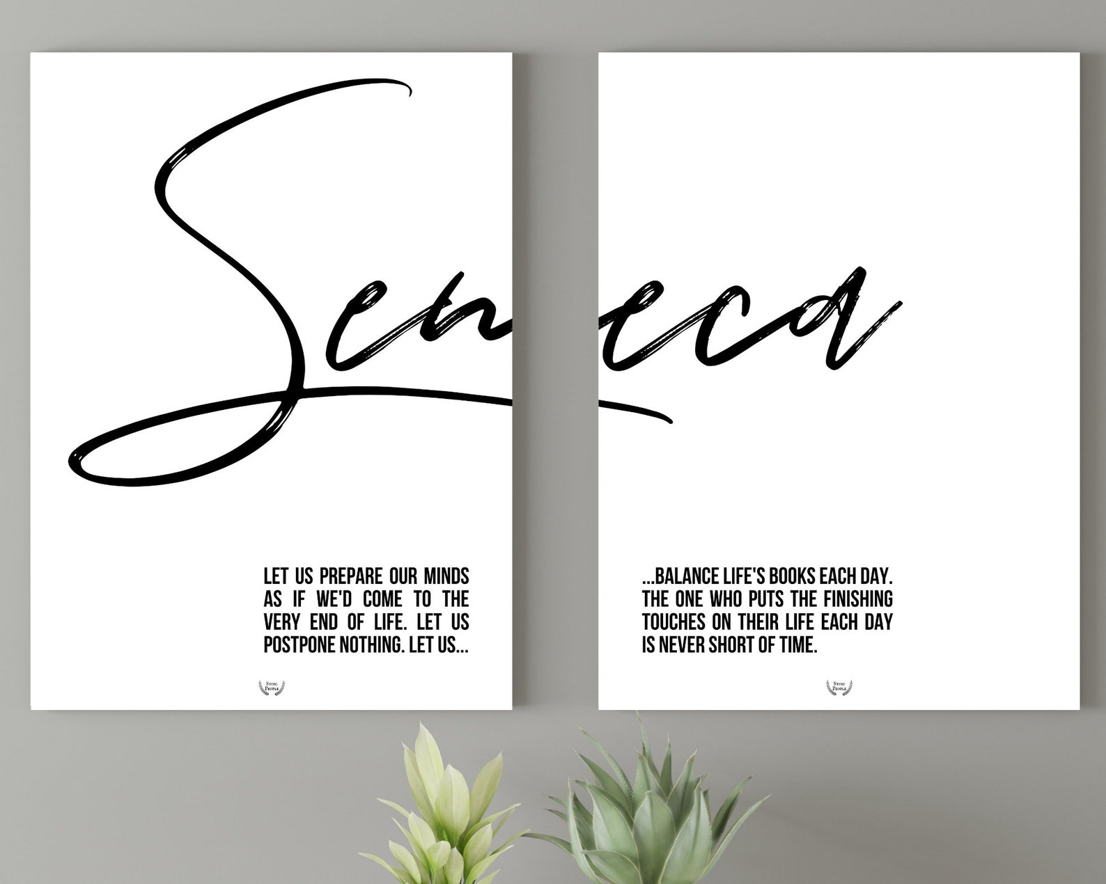 Stoicism Wall Art Seneca Quote Posters Printable Stoicism - Etsy