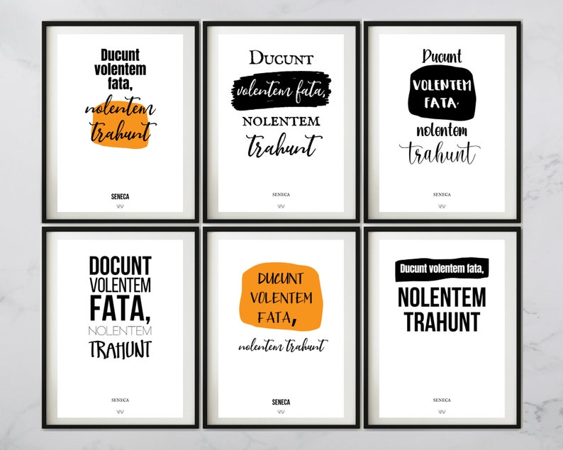 Latin Quote Wall Art Printable Latin Print Seneca Quote Stoic - Etsy