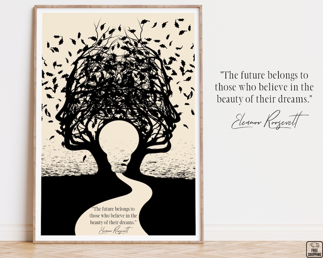 Eleanor Roosevelt Quote Poster: Inspiring Feminist Art, Human Rights - Etsy