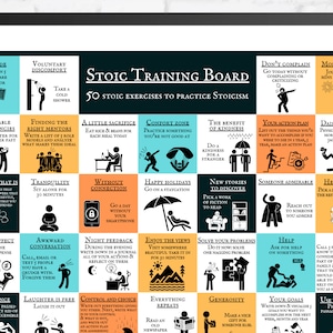 Modern Stoicism Training Board Daily Stoic Exercises Poster - Etsy Canada