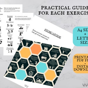 Stoicism Exercises Board Stoic Training Poster 48 Daily | Etsy