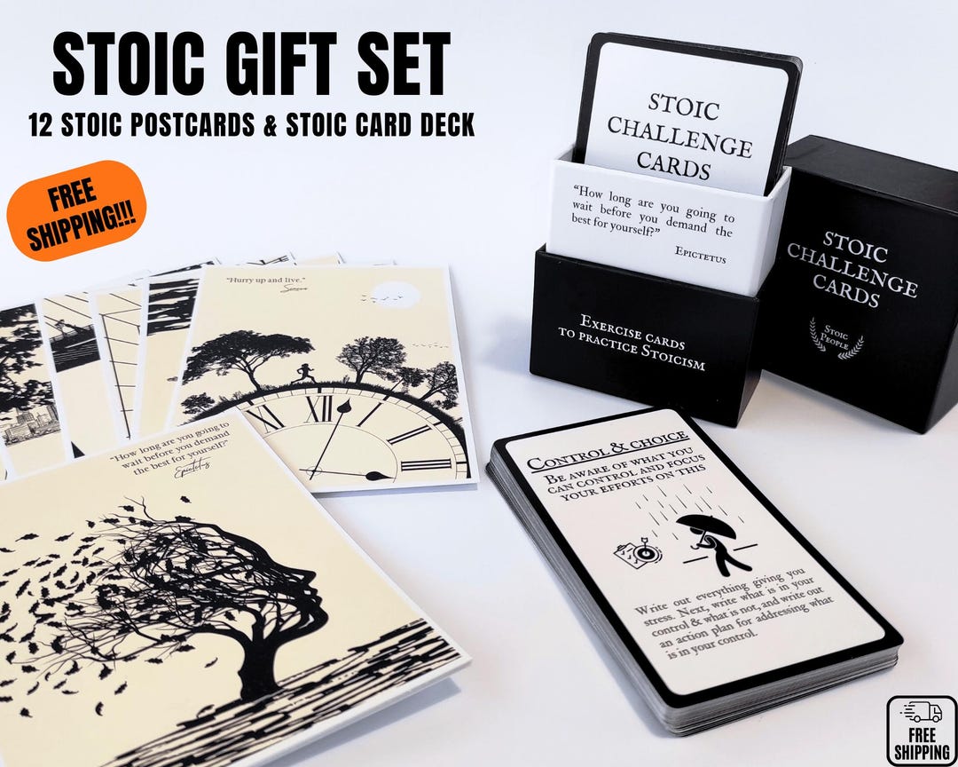 Stoic Exercise Deck of Card for Birthday, Inspiration Cards for Friends ...