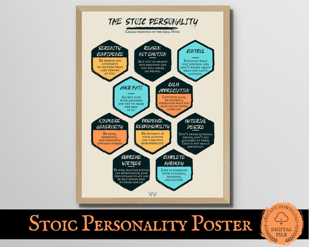Essential Stoicism Art Stoic Reflections to Improve My Life - Etsy