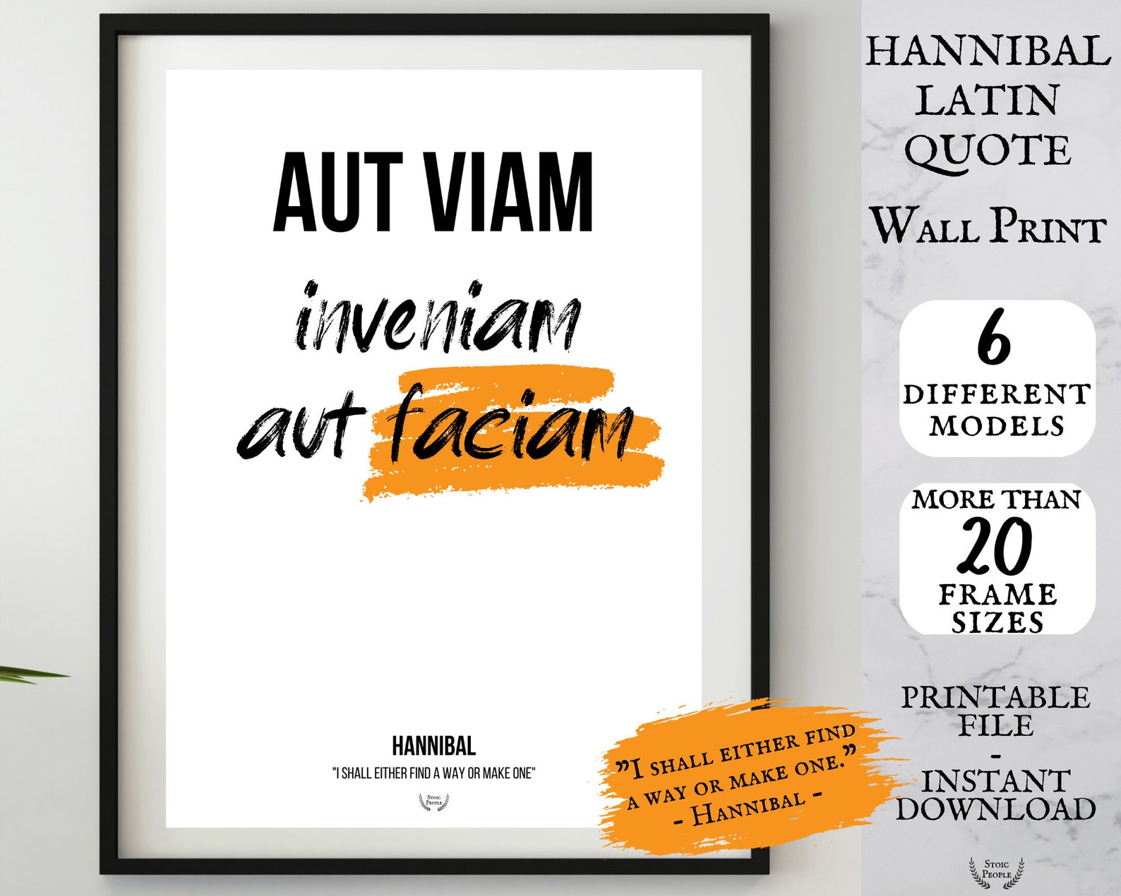 Latin Poster Roman Quote Decor Positive Latin Quote Office - Etsy