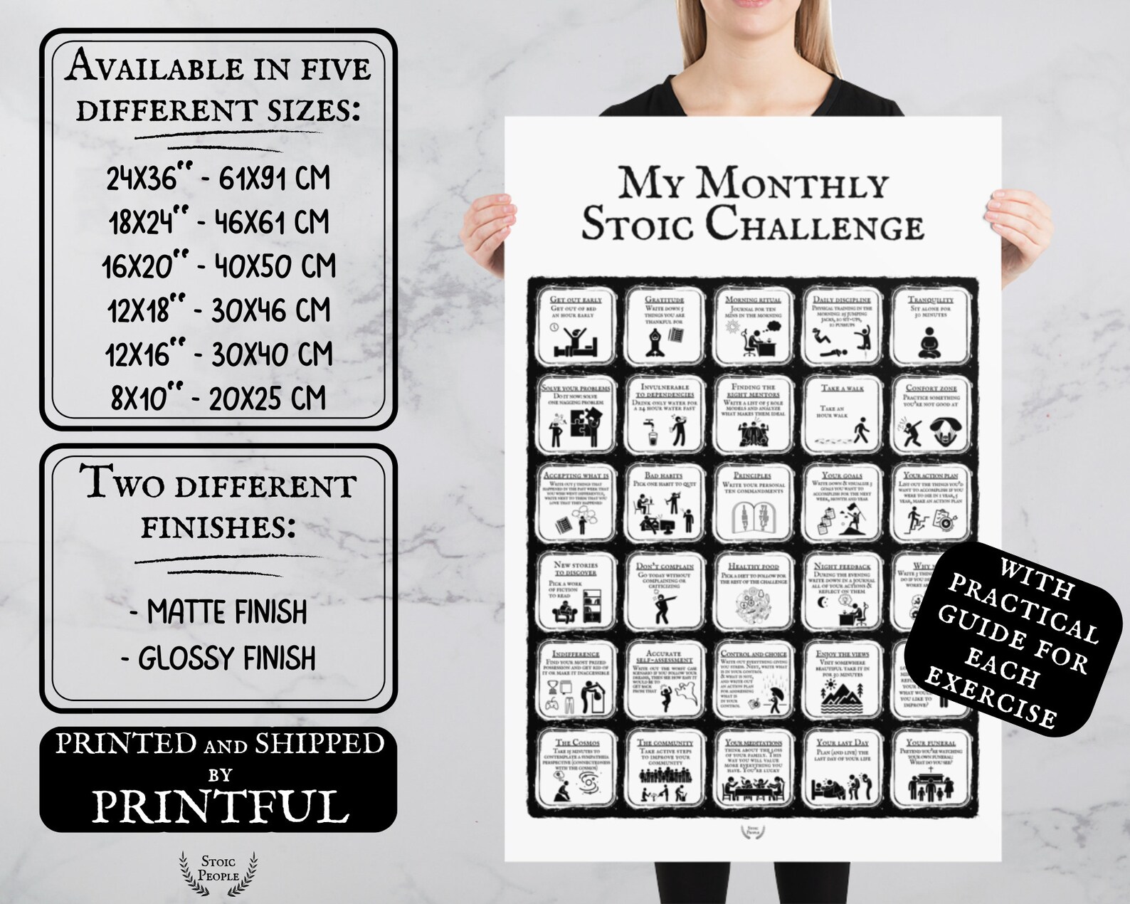 Stoicism Teachings Monthly Stoic Poster Monthly Stoic Board - Etsy