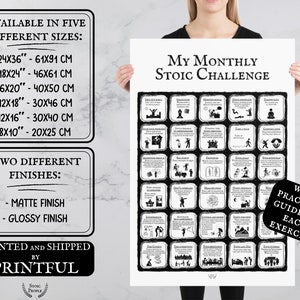 Stoicism Teachings Monthly Stoic Poster Monthly Stoic Board - Etsy