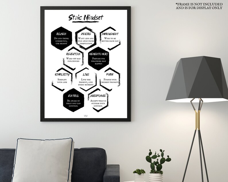 Stoicism Meaning in 10 Stoic Principles Daily Stoic - Etsy