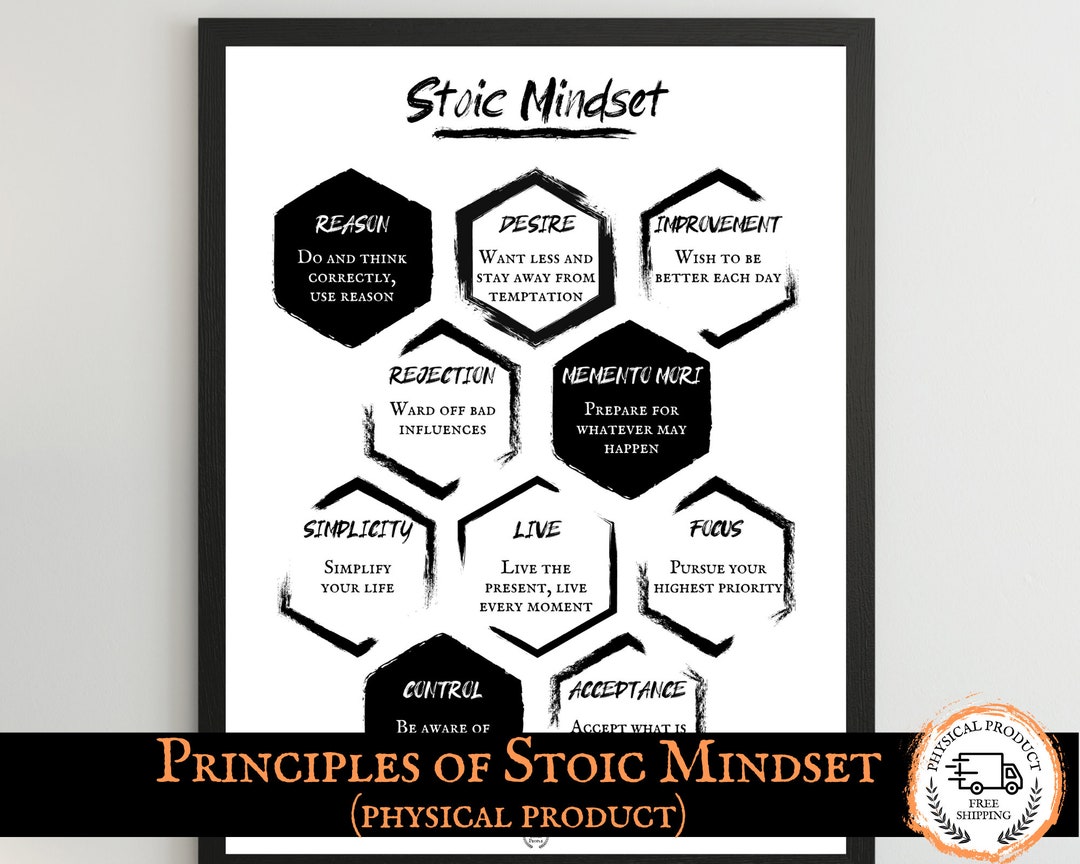 Stoicism Meaning in 10 Stoic Principles Daily Stoic - Etsy