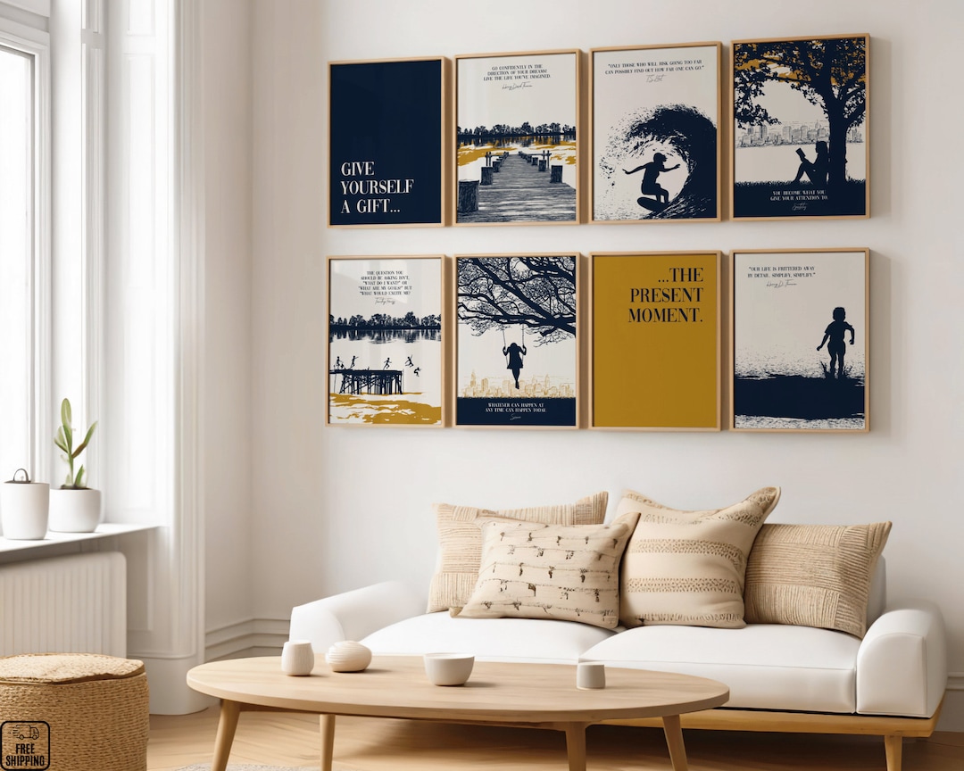 Stoic Wall Art Bundle Set 8 Prints With Inspire Signs by Epictetus ...