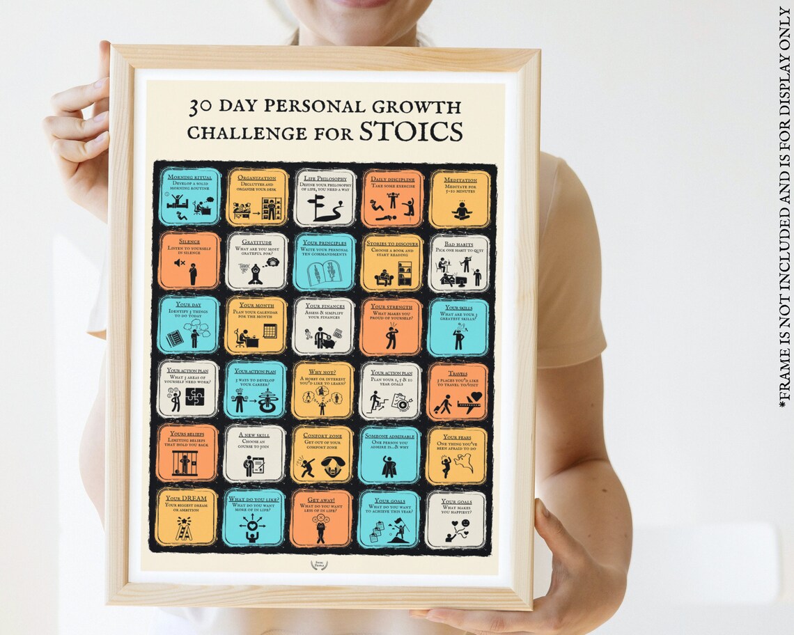 Monthly Training of Daily Stoic Exercises 30 Day Personal - Etsy