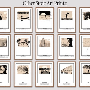 Stoicism Wall Art With Epictetus Quote About Control Dichotomy, Stoic ...