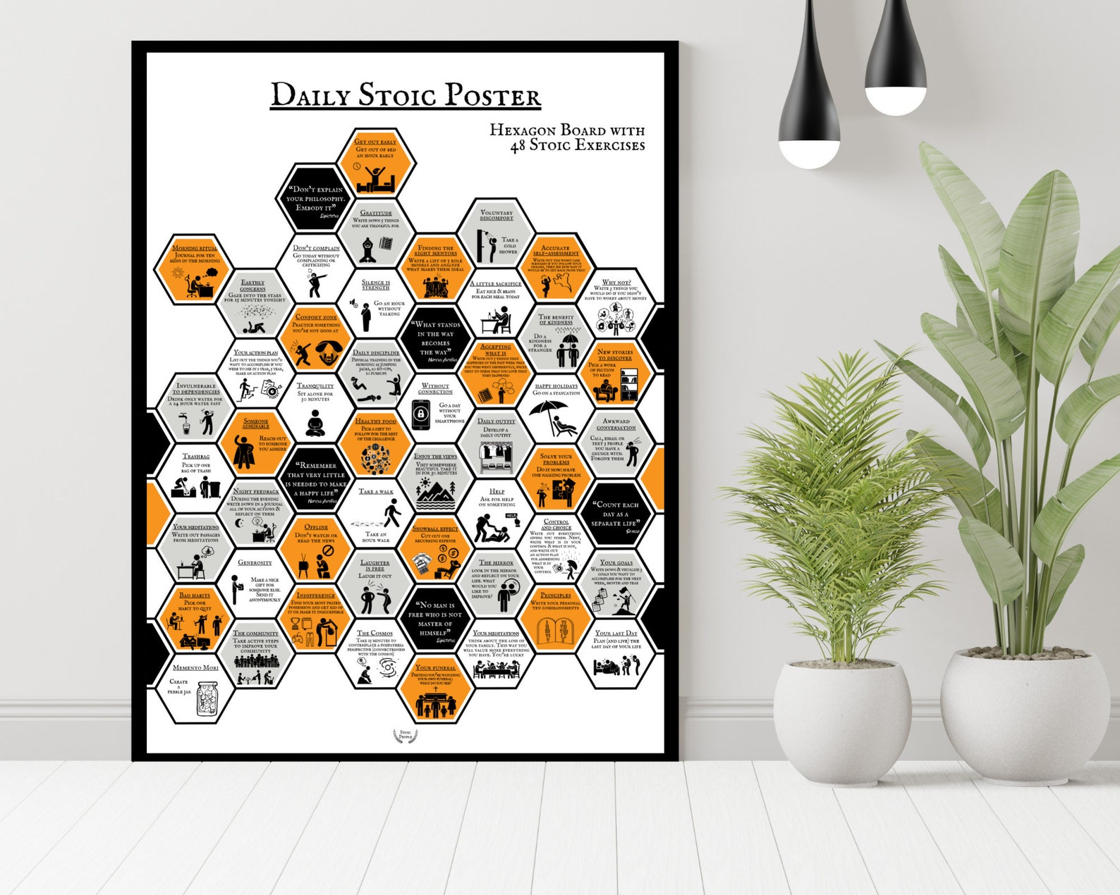 Daily Stoic Exercises Poster Printable Practical Stoic Tools - Etsy