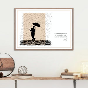 Stoic Poster Epictetus Control Quote Art, Stoicism Wall Art With ...