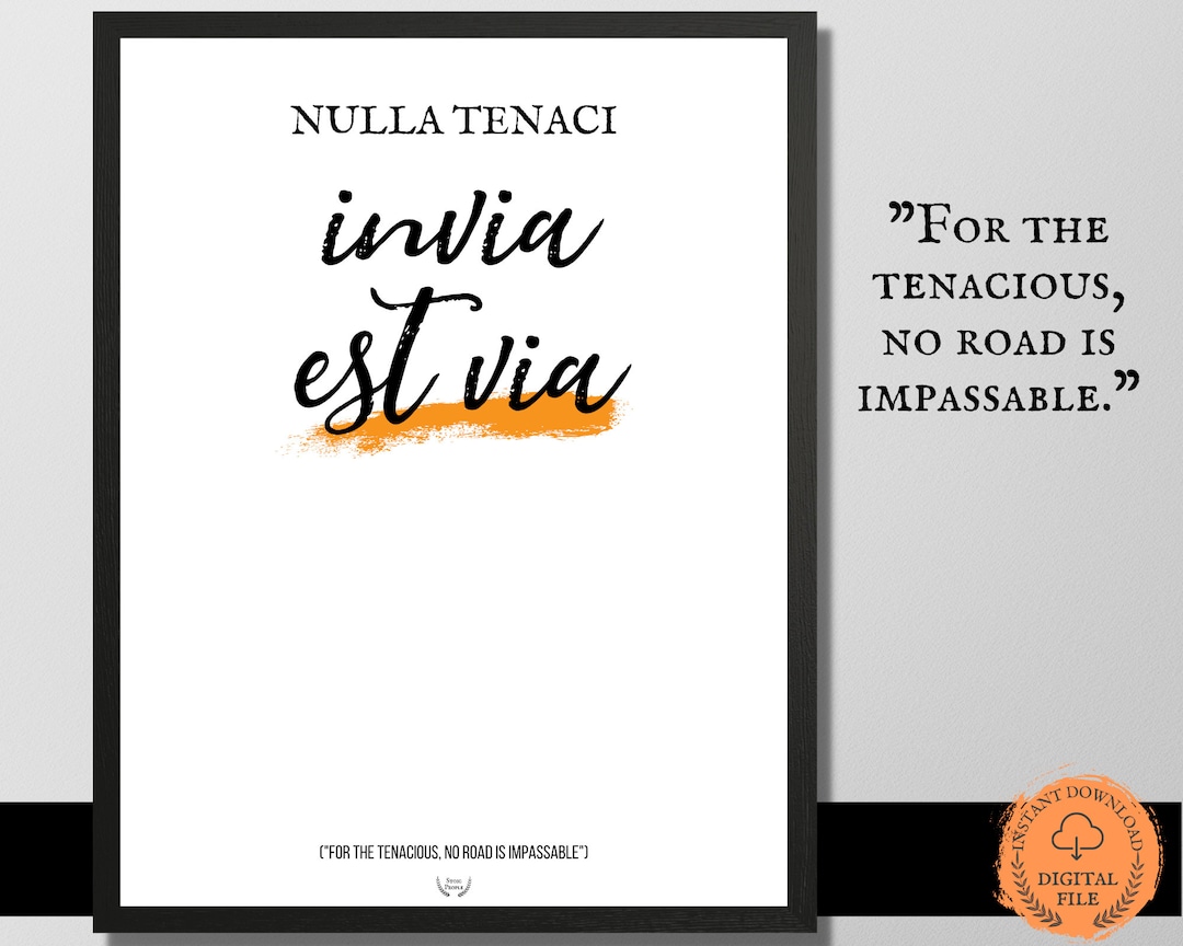 Latin Quote Print Latin Saying Poster Latin Phrase Decor, Stoic Quote ...