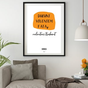 Latin Quote Wall Art Printable, Latin Print Seneca Quote Stoic Poster ...