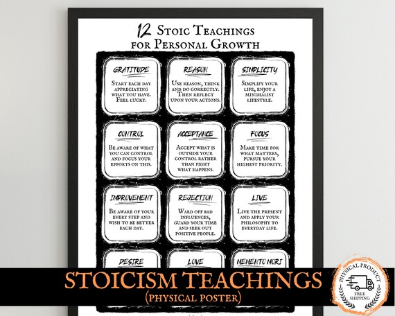 Home Décor Modern Stoicism Memento Mori Calendar Poster Marcus Aurelius ...