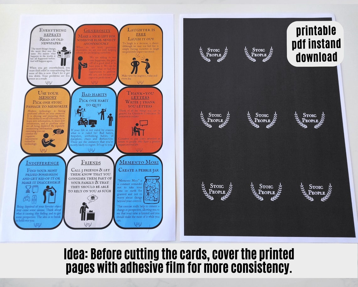 Digital Stoic Cards: 52 Daily Stoic Exercises & Stoicism Principles ...