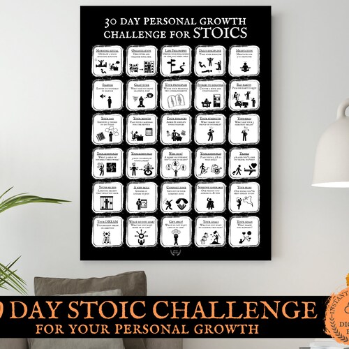 Modern Stoicism Training Board Daily Stoic Exercises Poster - Etsy Canada