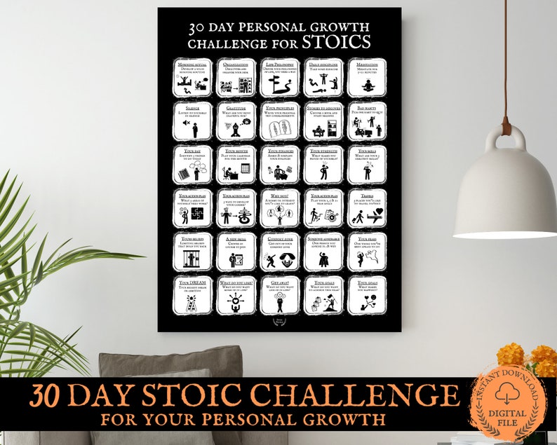 Daily Stoic Exercises Monthly Challenge of Stoicism Personal - Etsy