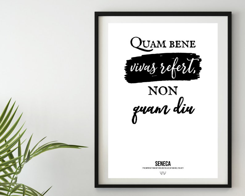 Poster Latin Quote Wall Decor Latin Phrase Wall Art Latin - Etsy