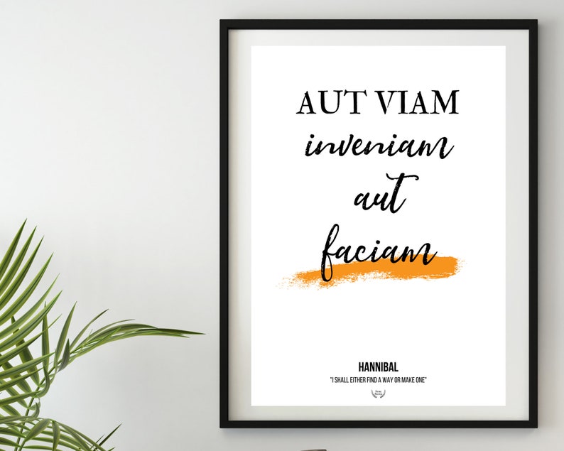 Latin Poster Roman Quote Decor Positive Latin Quote Office - Etsy