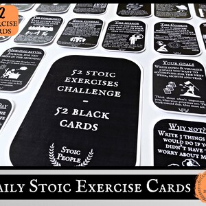 Stoic Practice Card Deck Stoicism Cards Game Daily Stoic | Etsy