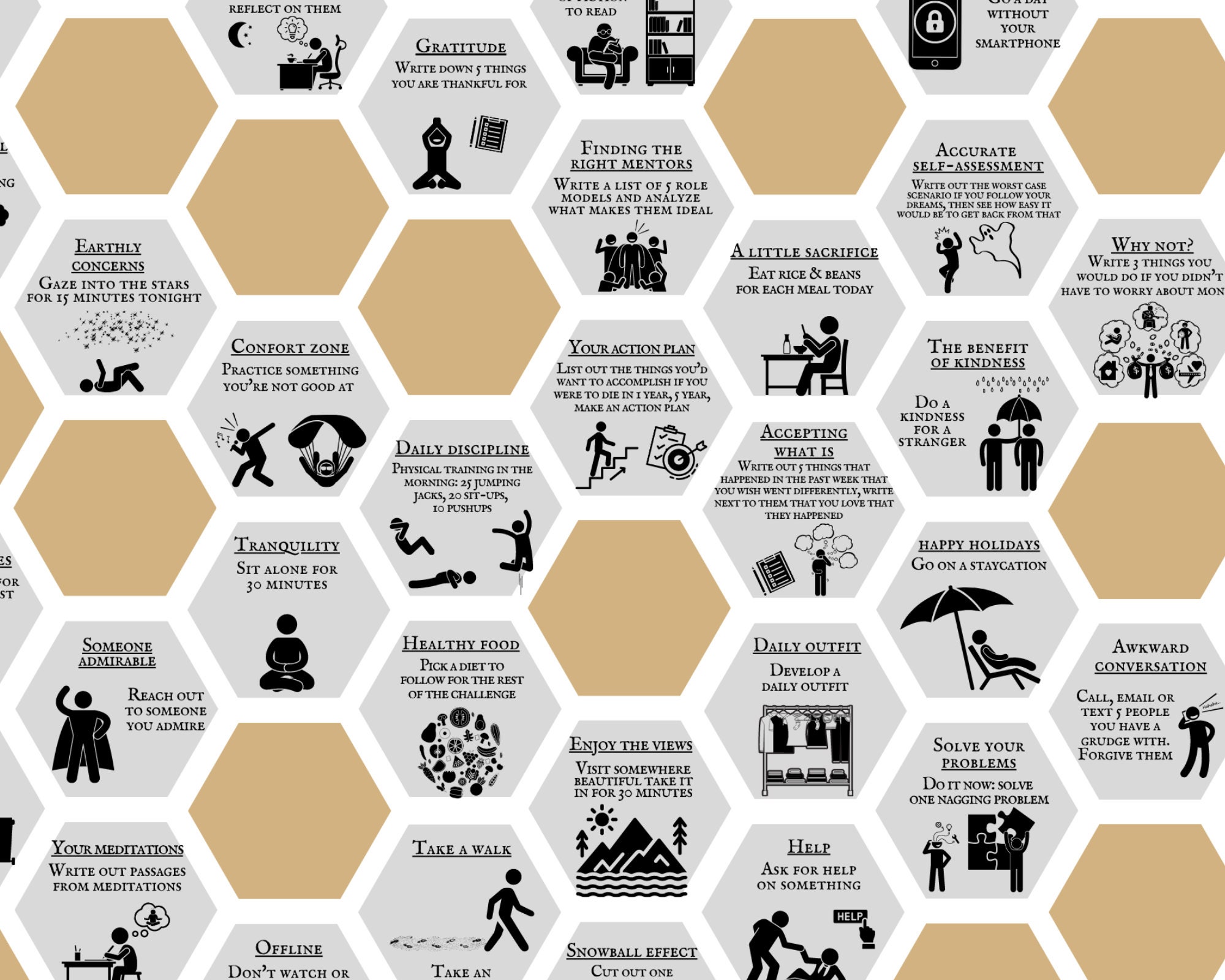 Stoicism Poster With Daily Stoic Exercises Stoicism Wall Art - Etsy