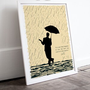 Dichotomy of Control Epictetus Quote Art Print Stoic Philosophy, It is ...