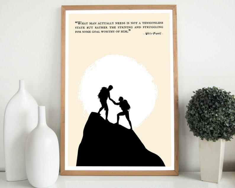 Viktor Frankl Quote Print Stoicism Quote Prints Man's - Etsy