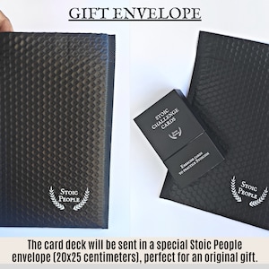 Stoic Exercise Deck of Card for Birthday, Inspiration Cards for Friends ...