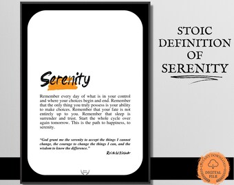 Serenity Wall Definition Canvas - Etsy