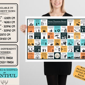 Stoic Exercise Poster: Stoicism Training Board With 50 Daily Stoic ...