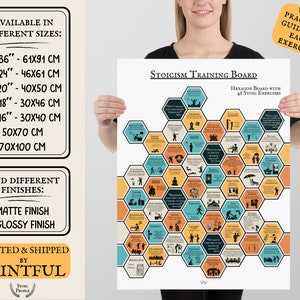 Stoic Exercise Poster With 48 Stoicism Exercises, Stoicism Training ...